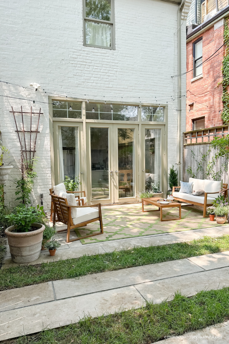 White Dove Paint Brick Exterior | Emma Courtney Home