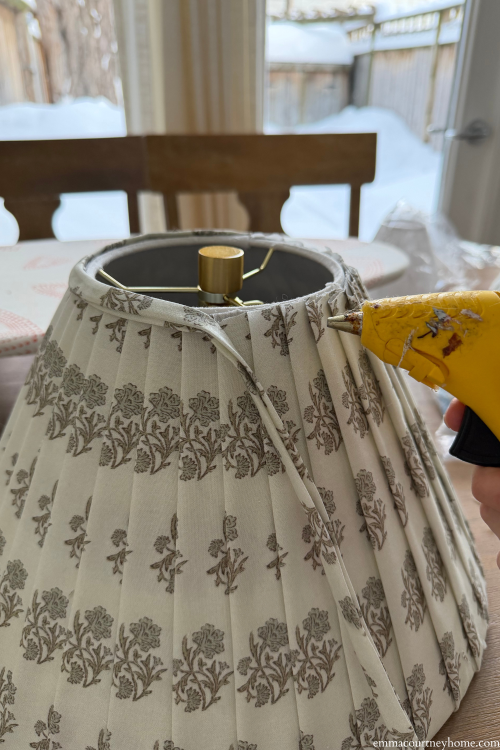 Pleated Fabric Lampshade: Easy DIY | Emma Courtney Home